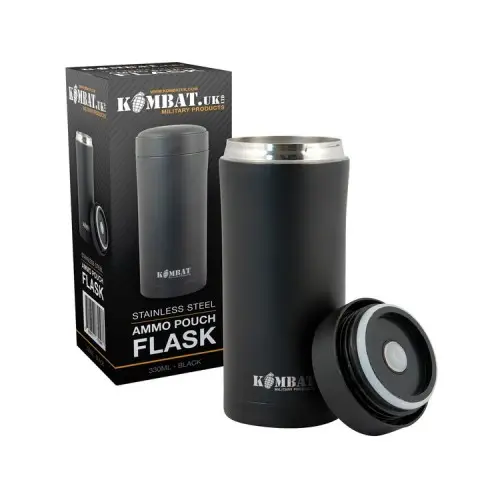 Ammo Pouch Flask (Stainless Steel) (BK) | FREE Delivery over €50 (ROI)