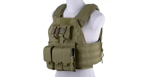 Plate Carrier Tactical Vest - Olive Drab | FREE Delivery over €50 (ROI)
